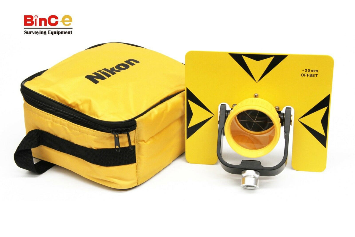 Nikon Type -30/0mm Survey Prism Reflector & Tribrach w Optical Plummet ...