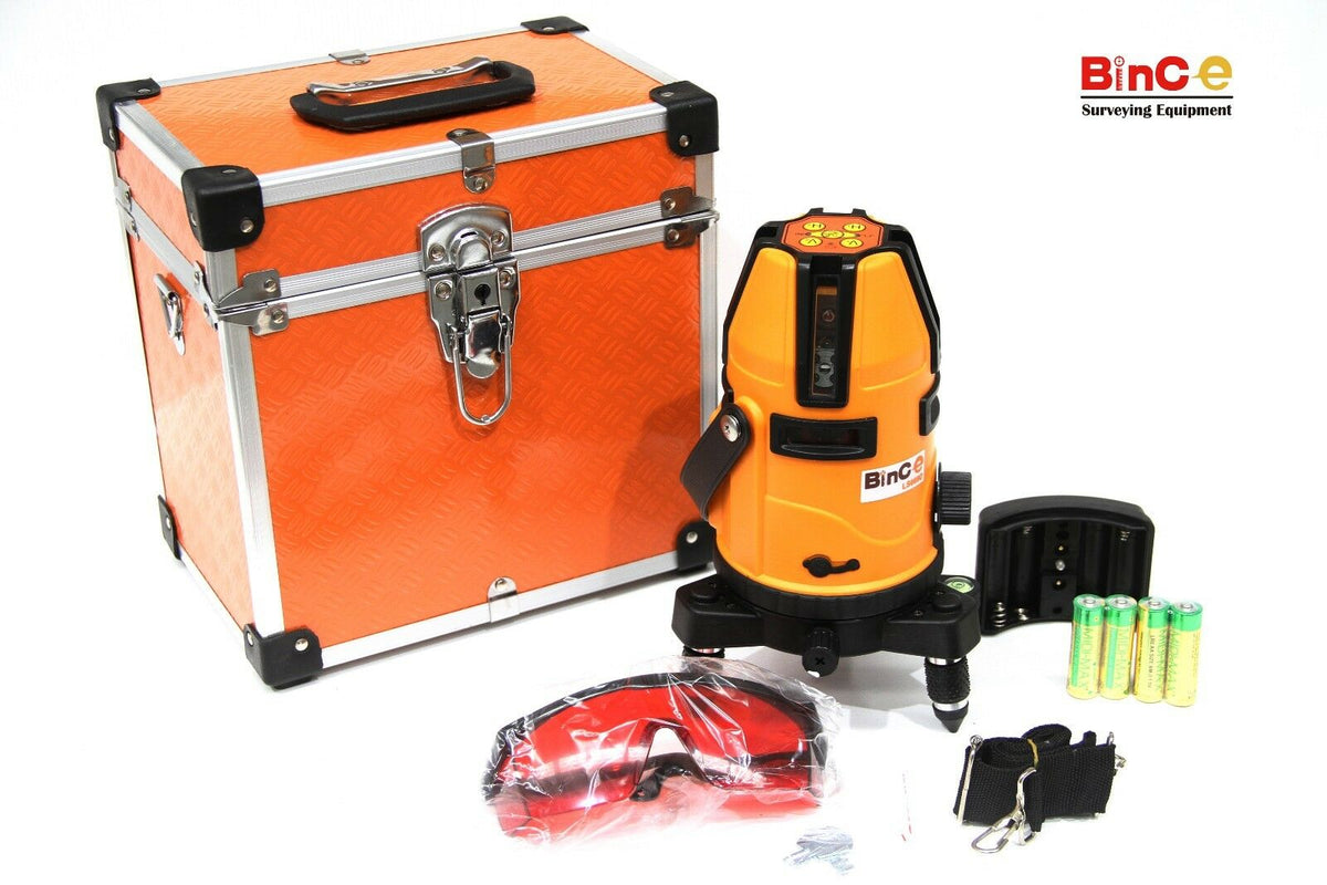 8 Line Cross Line Laser Level 9 Dot Rotary Self Leveling 4V4H9D with T ...