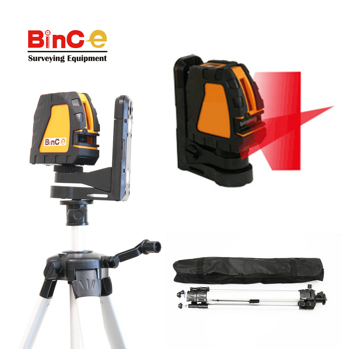 Portable Cross Line Laser Level Self Leveling w Magnetic Wall Mount Ki ...