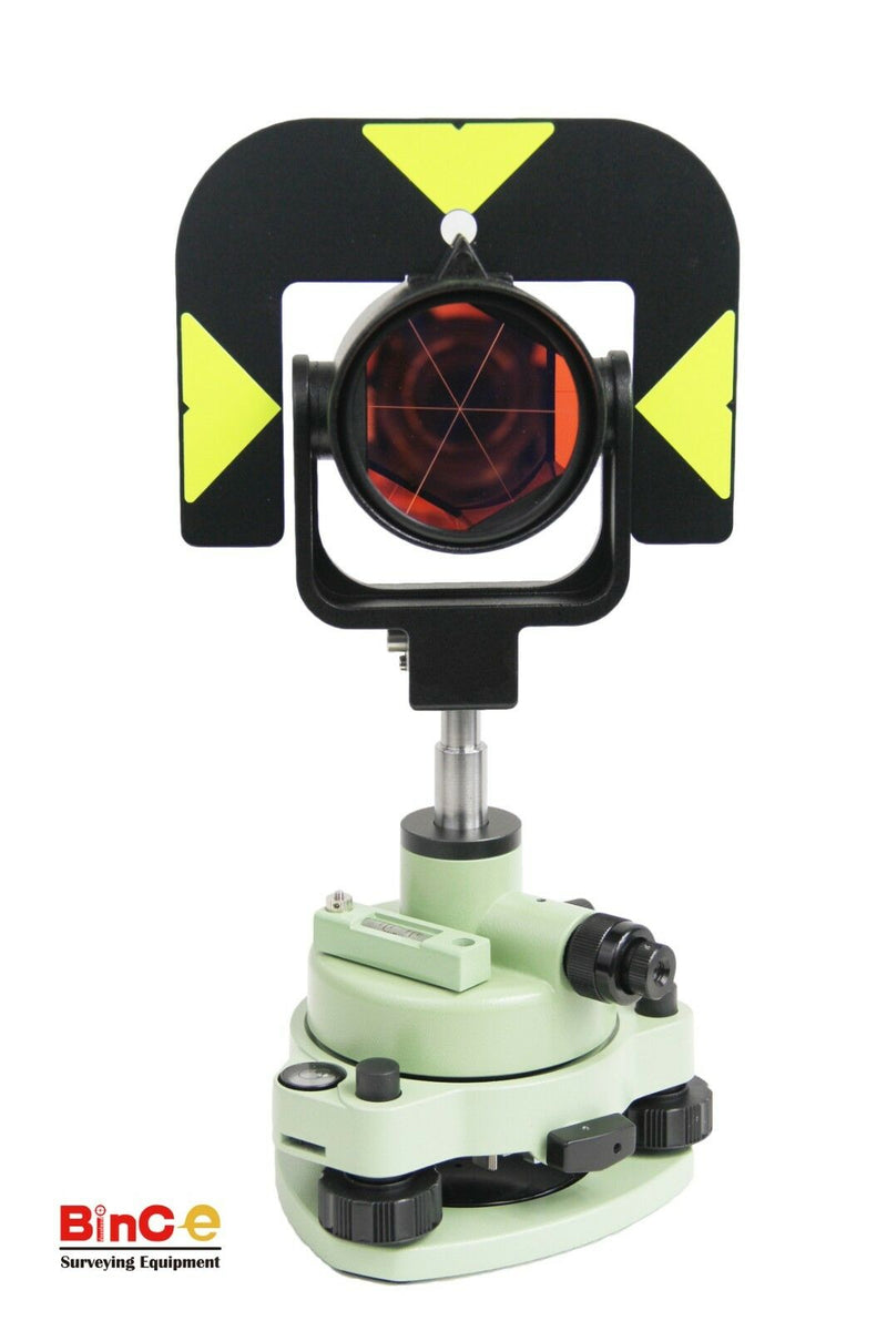 Leica Type Survey Prism Reflector Set & Tribrach w Optical Plummet GPR ...