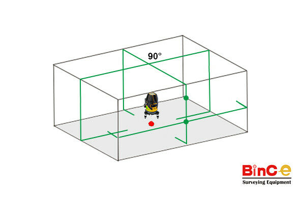 Green Beam Multi Line Laser Level Rotary Cross Line Self Leveling & Li ...