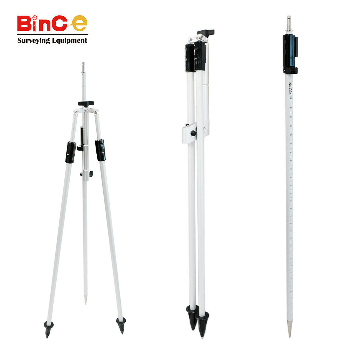 Leica Type 2.15M Telescopic Reflector Prism Pole with Dual Strut Suppo ...