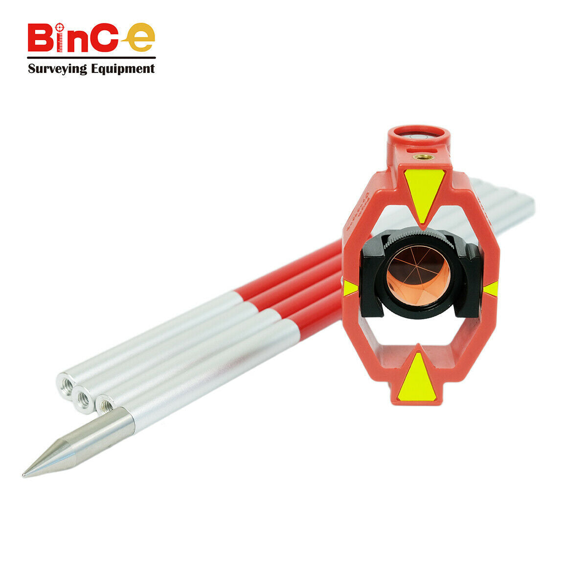 Leica Type Mini Survey Prism 0mm Offset w 4 Poles Sokkia Trimble Total ...