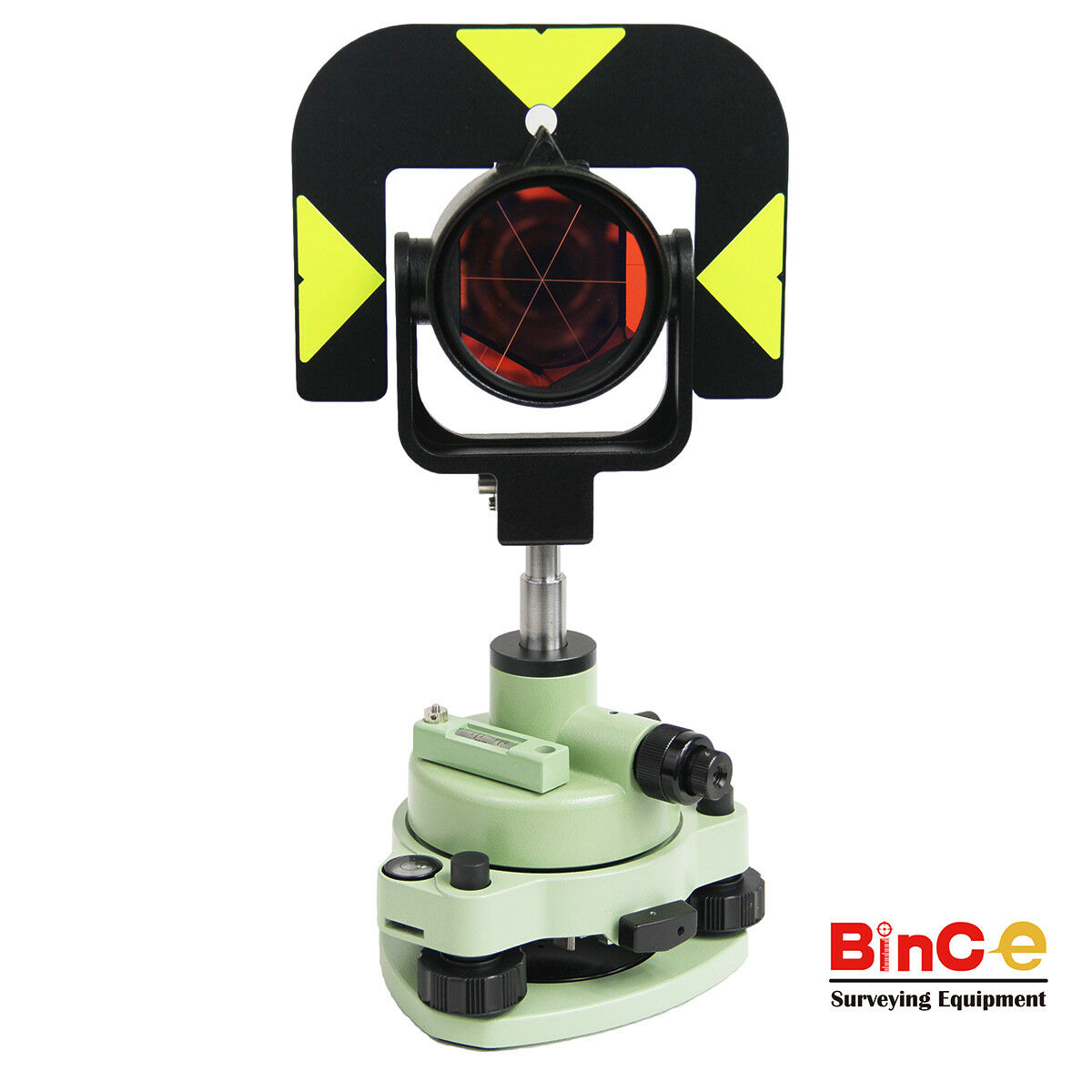 Leica Type Survey Prism Reflector Set & Tribrach w Optical Plummet GPR ...