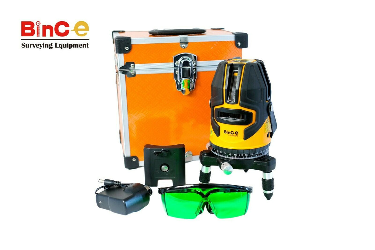 Green Beam Multi Line Laser Level Rotary Cross Line Self Leveling & Li ...