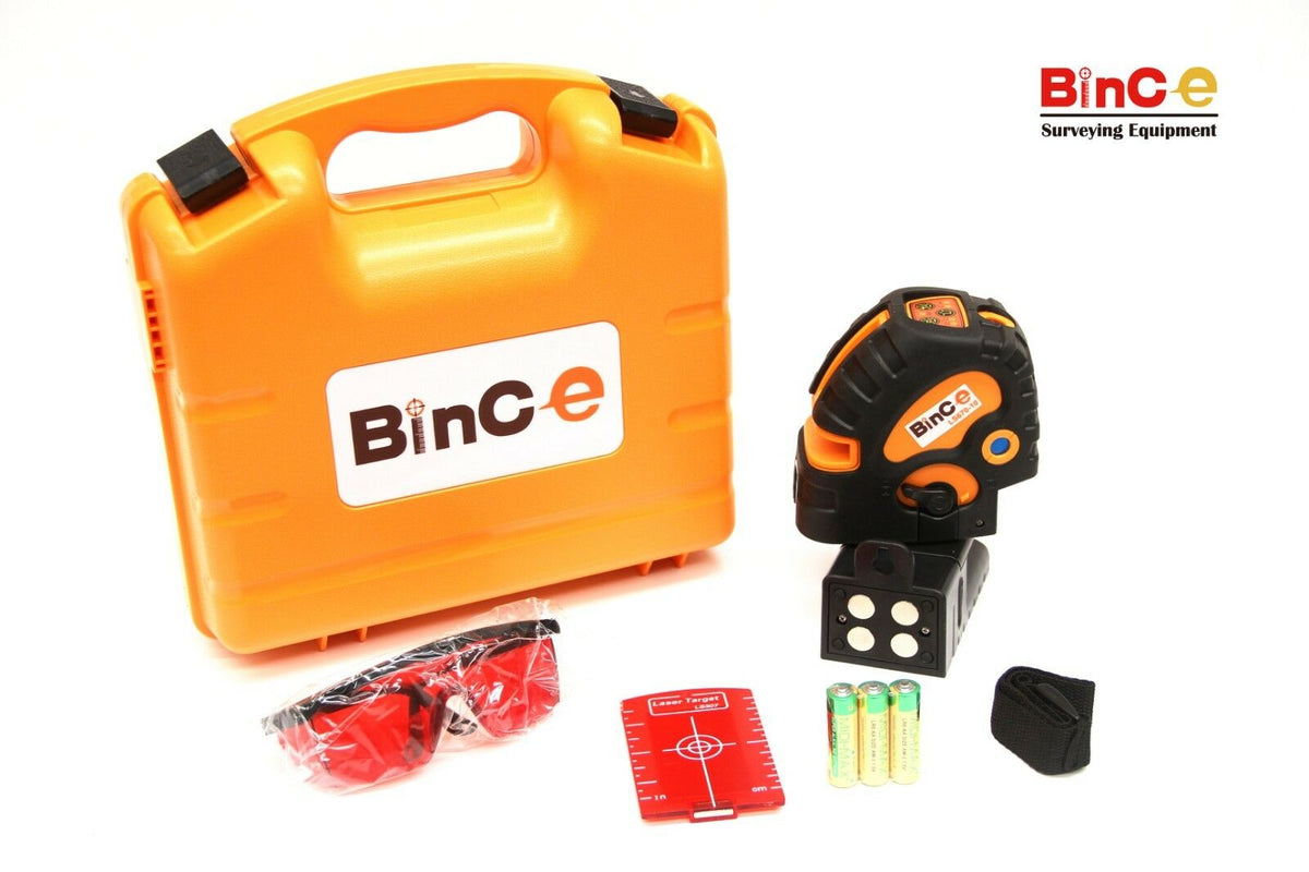 Portable Magnetic 5 Dot Cross Line Laser Level Self Leveling Tilt Mode ...