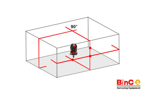 BC-A3 Red Beam Cross Line Dot Rotary Laser Level 2V1H3D Self Leveling ...