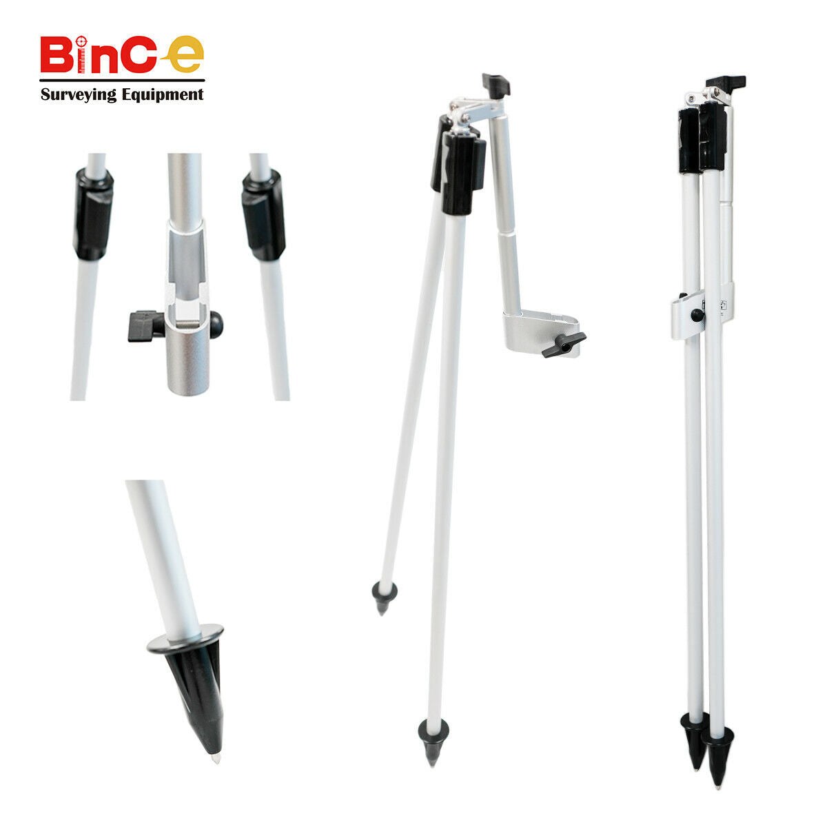 Leica Type Dual Strut Support Bipod for Survey Telescopic Prism Poles ...