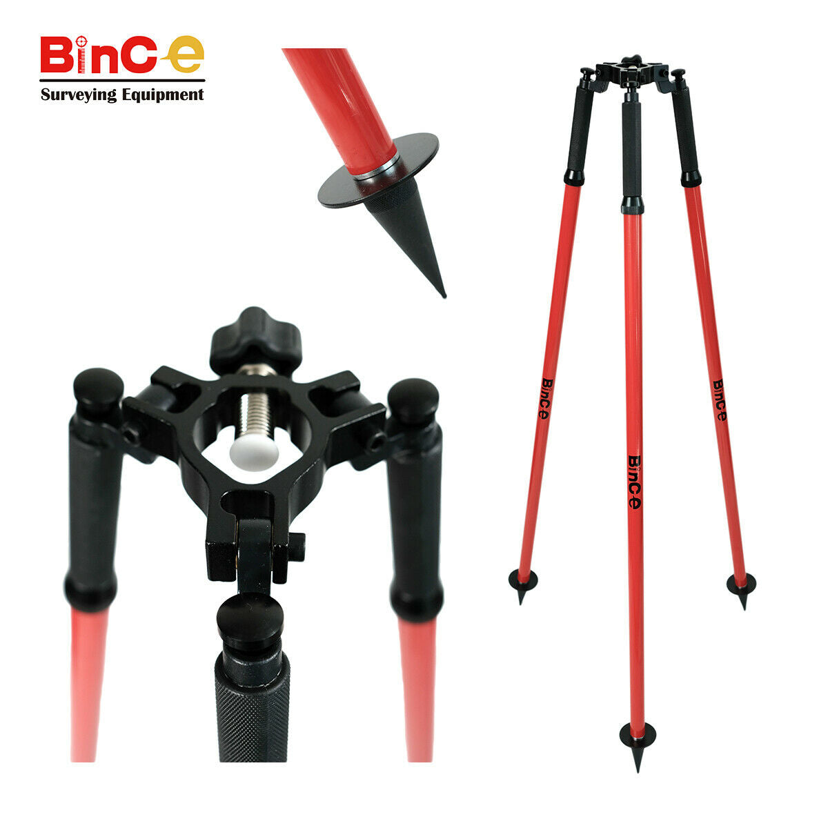 Surveying Prism Pole Tripod to Total Station GPS RTK Trimble Leica Top ...